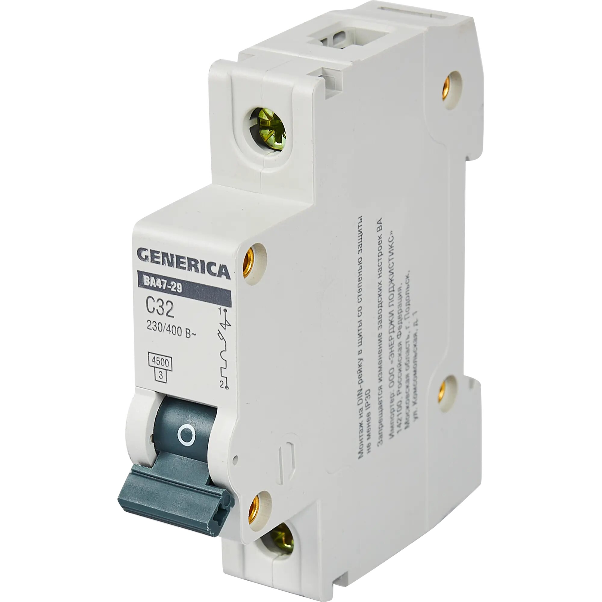Generica VA47-29 1P C32 A 4,5 кА автоматический выключатель для распределительных щитов