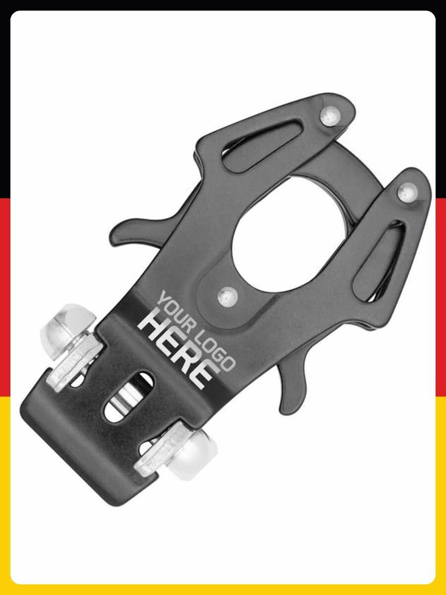 Карабин Kong Italy Лягушка Nude черный