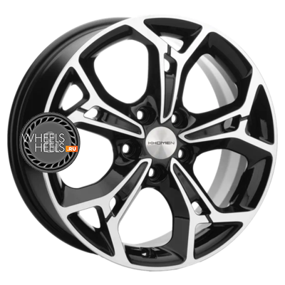 Khomen Wheels KHW1702 (Forester) 17x7 5x114.3 et48 dia56.1 Black-FP