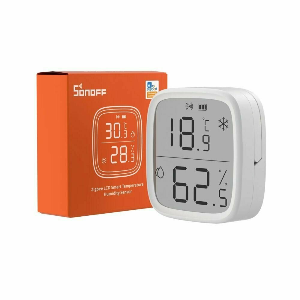 Интеллектуальный датчик температуры и влажности SNZB - 02D Zigbee LCD Поддержка Evelink Alexa,1