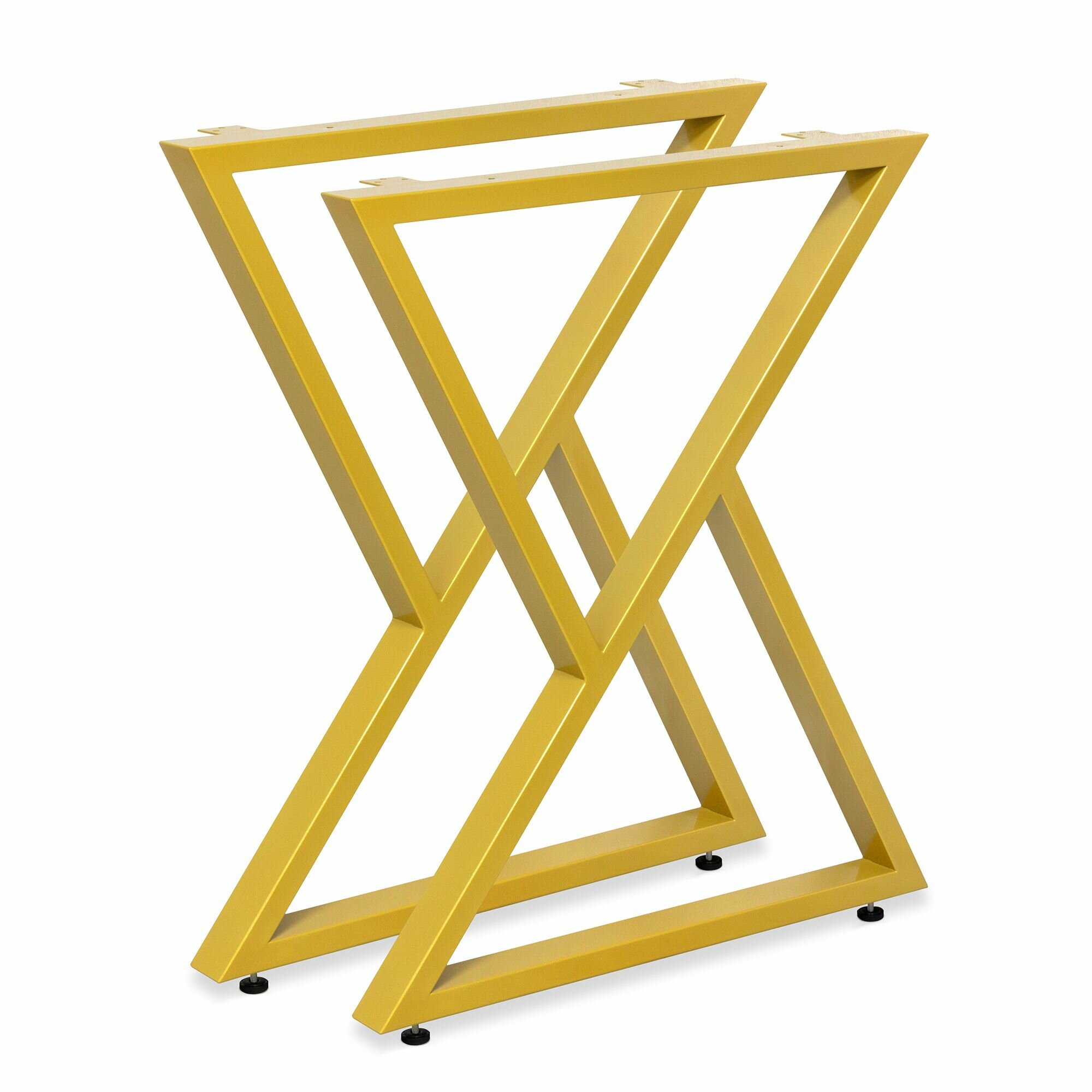 Опора для стола (подстолье) Геометрия, цвет золотой, ширина 60см, высота 71см, 2 шт