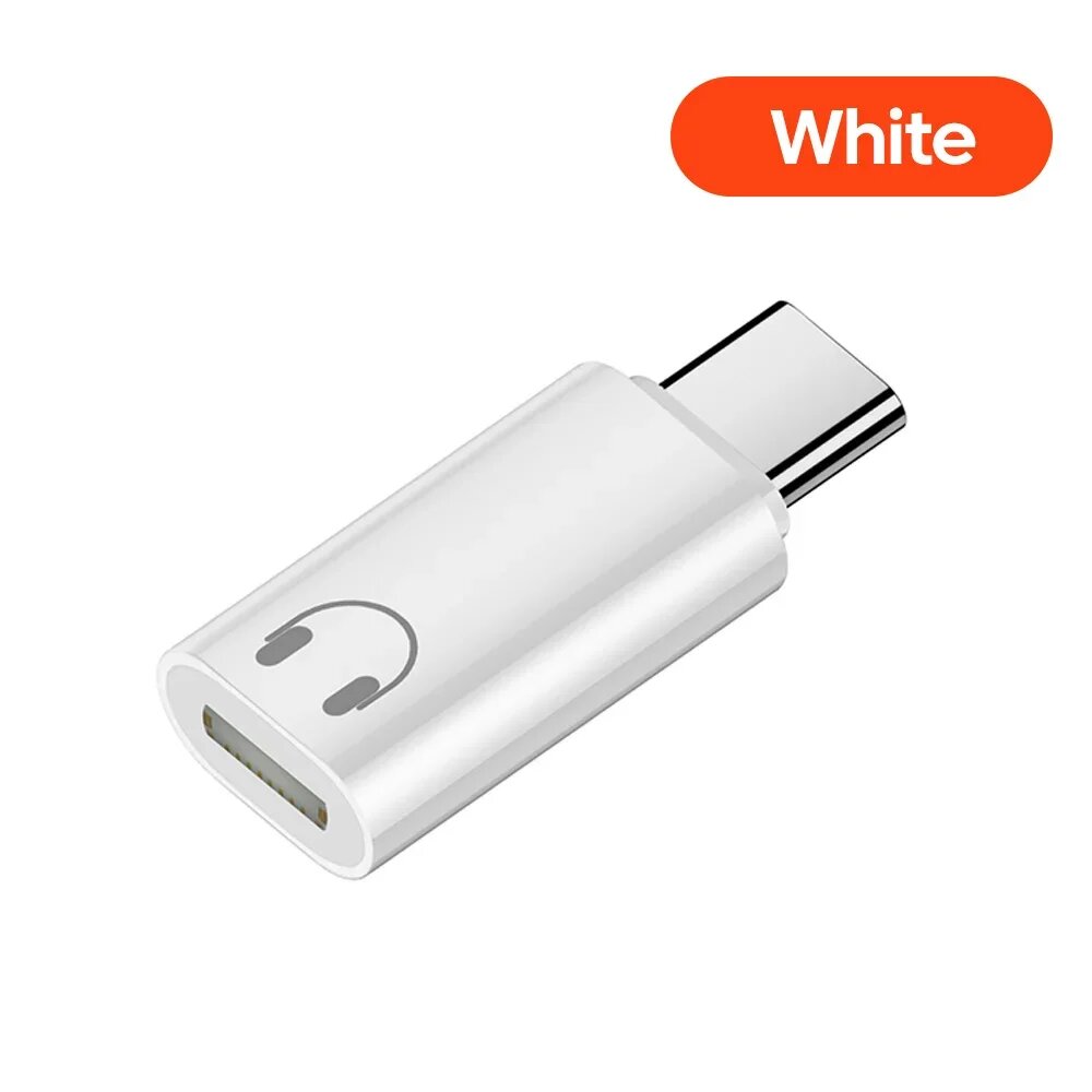 Адаптер USB Type C - 3.5 мм, белый