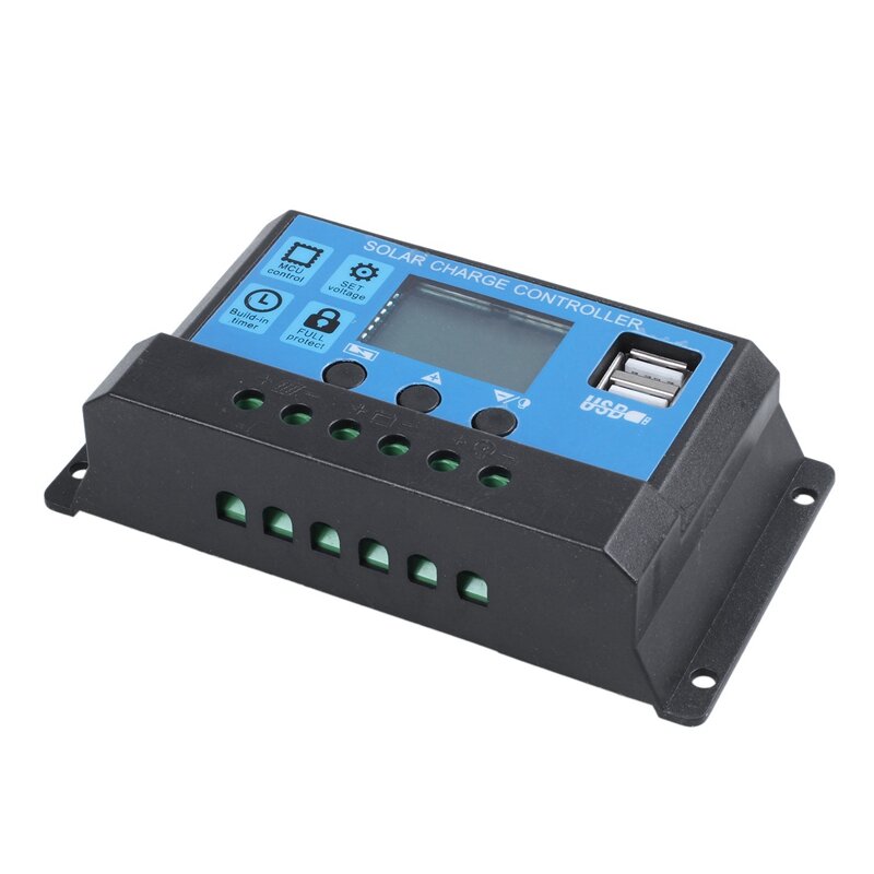 30A 12V / 24V LCD интеллектуальный автоматический регулятор PWM солнечный источник питания контроллер заряда