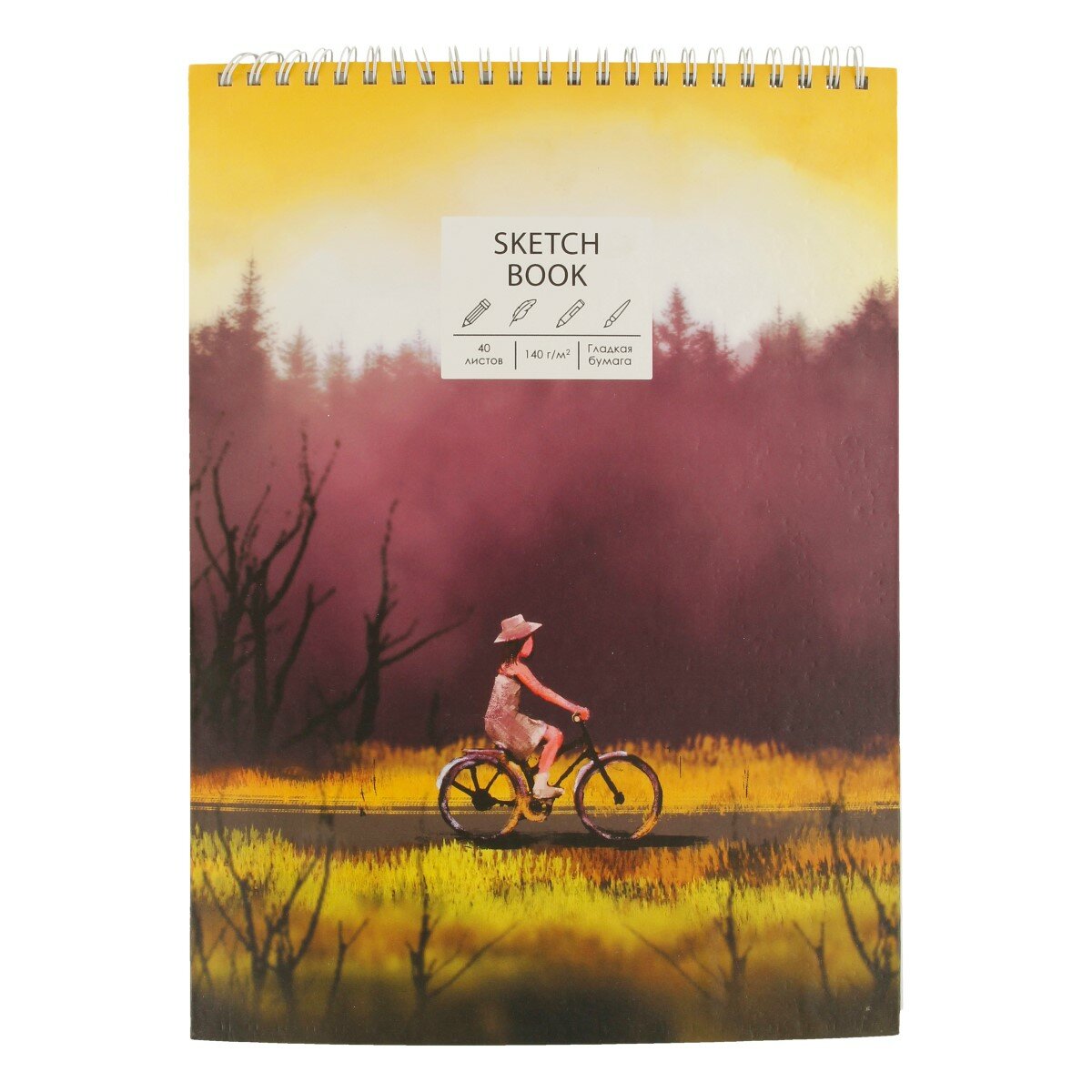 Paper art Скетчпад A4 140 г/м2 29x21 см на спирали 40 л. На прогулке ТС4405328-WD44
