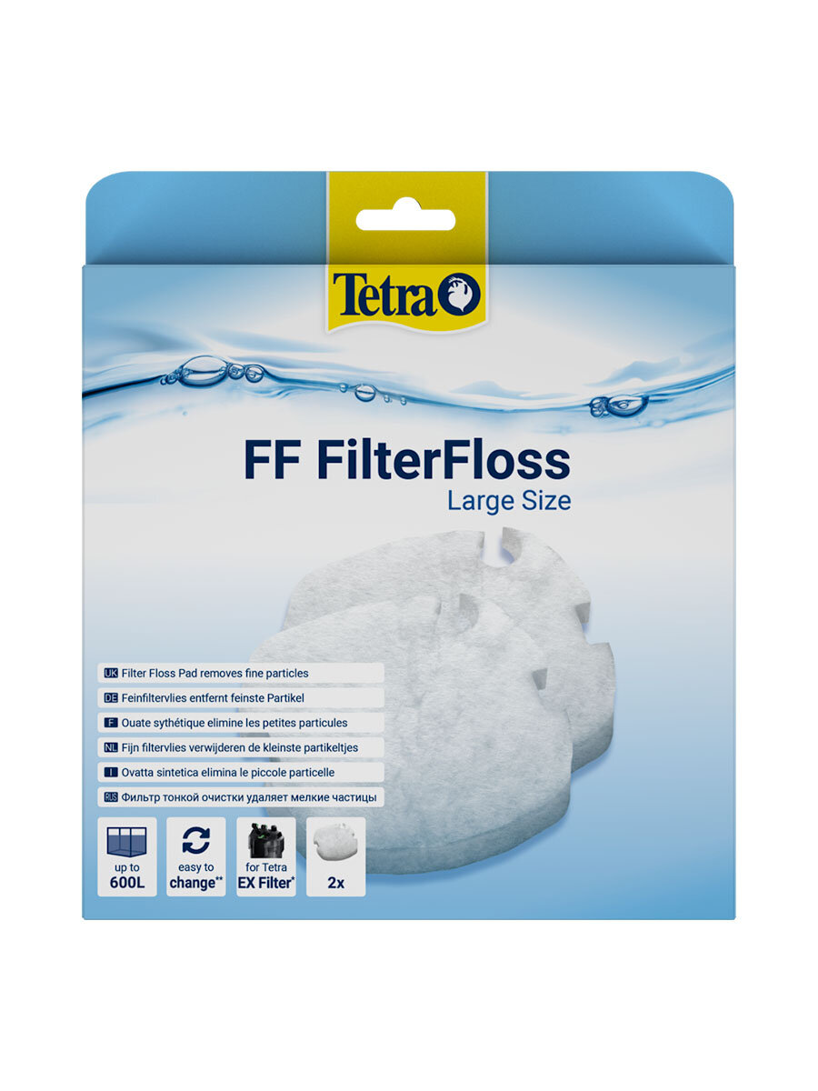 Сменные губки для фильтра Tetra FF FilterFloss L (2 шт.), мелкопористые