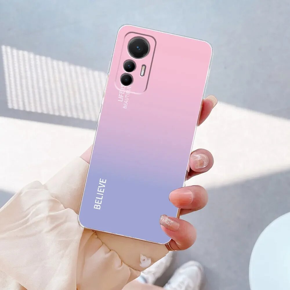 Чехол для Xiaomi 12 Lite 5G, чехол 6,55 дюйма, мраморные прозрачные мягкие силиконовые чехлы TM2043