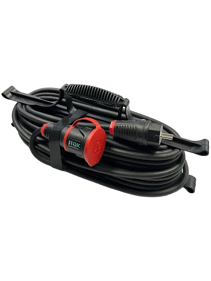 Удлинитель iTOK "i-CONNECT-PRO", на рамке, КГтп-ХЛ, заземление, 30м, IP54
