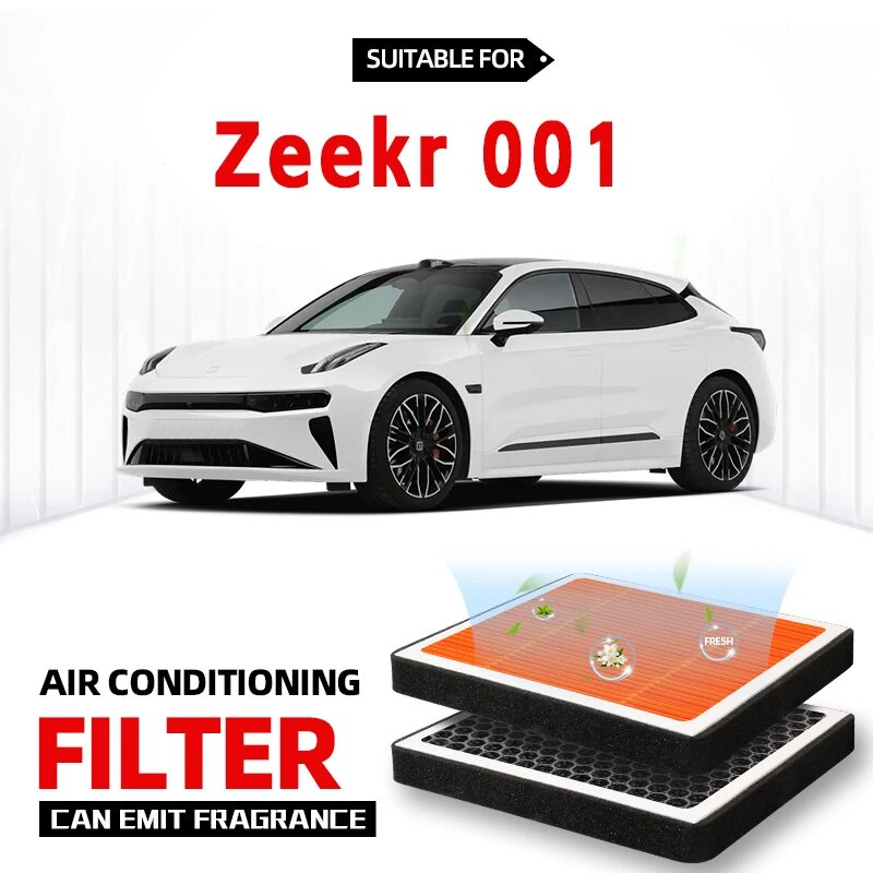 Для Zeekr 001 Фильтр салона Воздушный фильтр Фильтр кондиционера с активированным углем с ароматом для очистки воздуха салона автомобиля