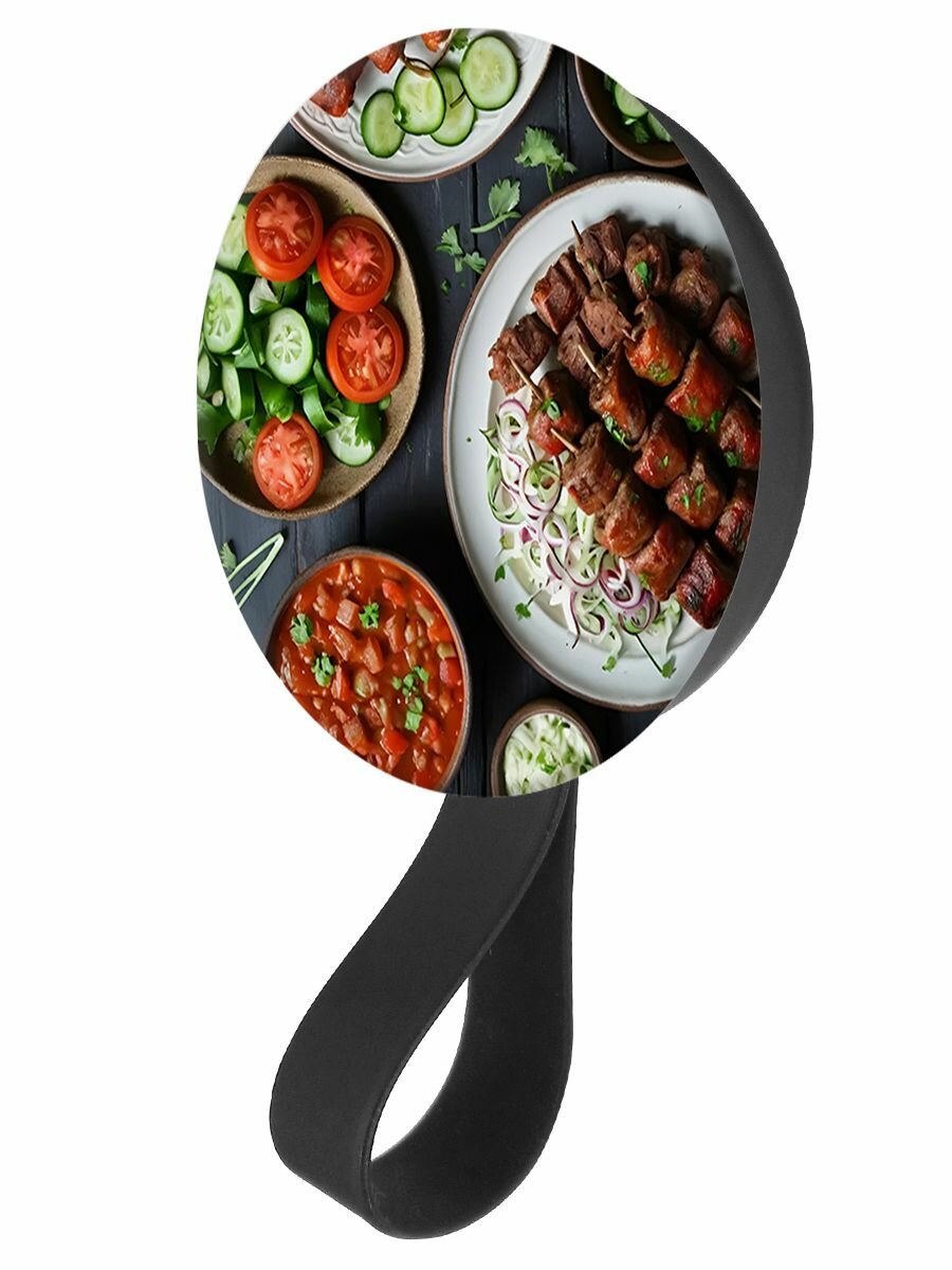 Кольцо-держатель с зеркалом Krutoff для телефона Застолье