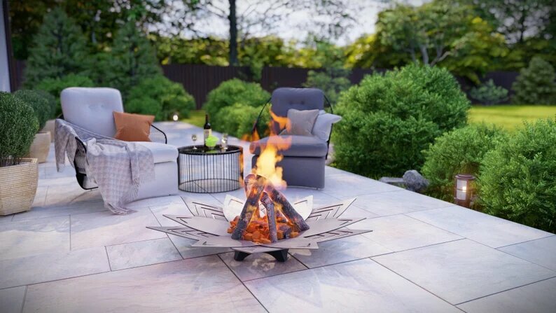 Костровая чаша/ Чаша для костра уличная/Очаг для костра 89х79х15