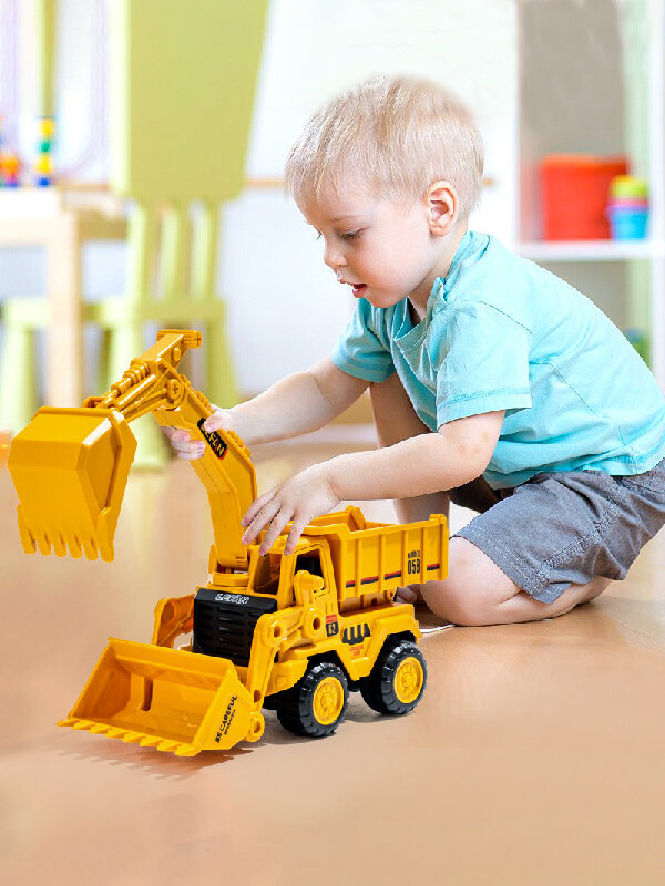 Экскаватор игрушка многофункциональный экскаватор для песочницы бульдозер самосвал 3 в 1