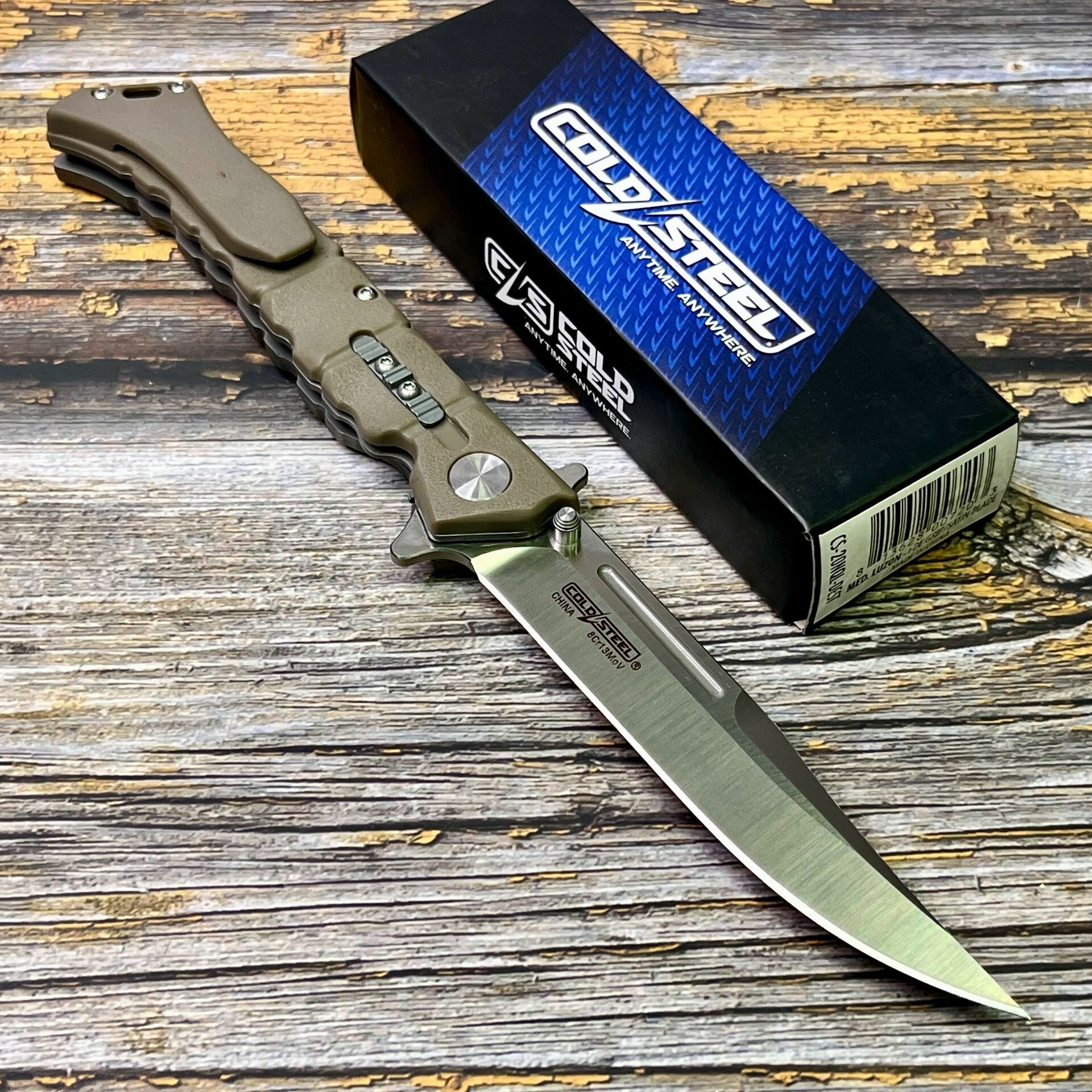 Нож складной Cold Steel 20NQLDEST Luzon, Dark Earth Handle