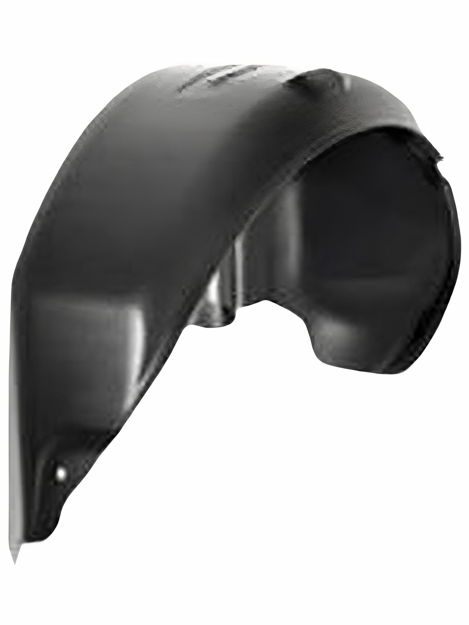 Подкрылок AKRADO, для Chevrolet Niva, задняя ось, правая сторона, пластик, черный