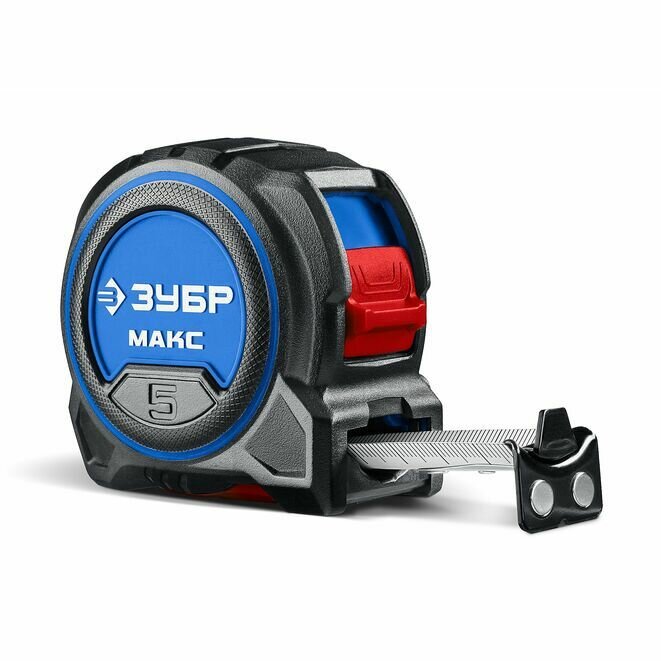 Рулетка со сверхшироким полотном, ЗУБР макс 5м х 27мм