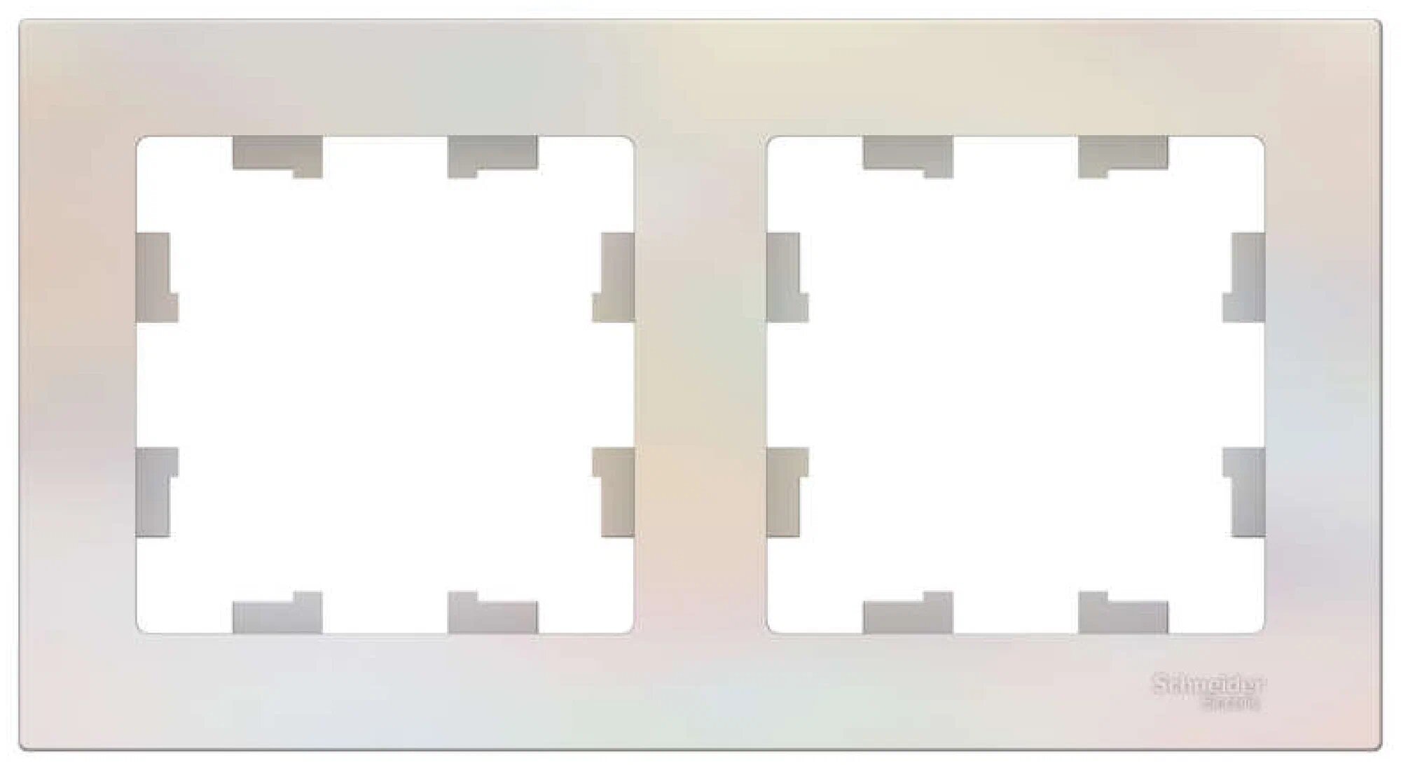 Рамка SE AtlasDesign 2 поста универсальная, жемчуг ATN000402