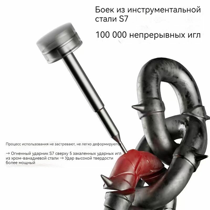 Электрический гвоздезабивной пистолет для бетона для сантехников Пневматический гвоздь пистолет красный