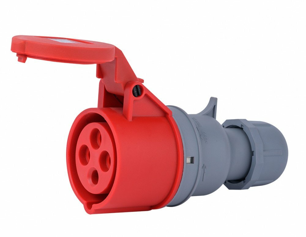 DEKraft Розетка перен. 3Р+РЕ 32А 380В IP44 РП-103, 26133DEK