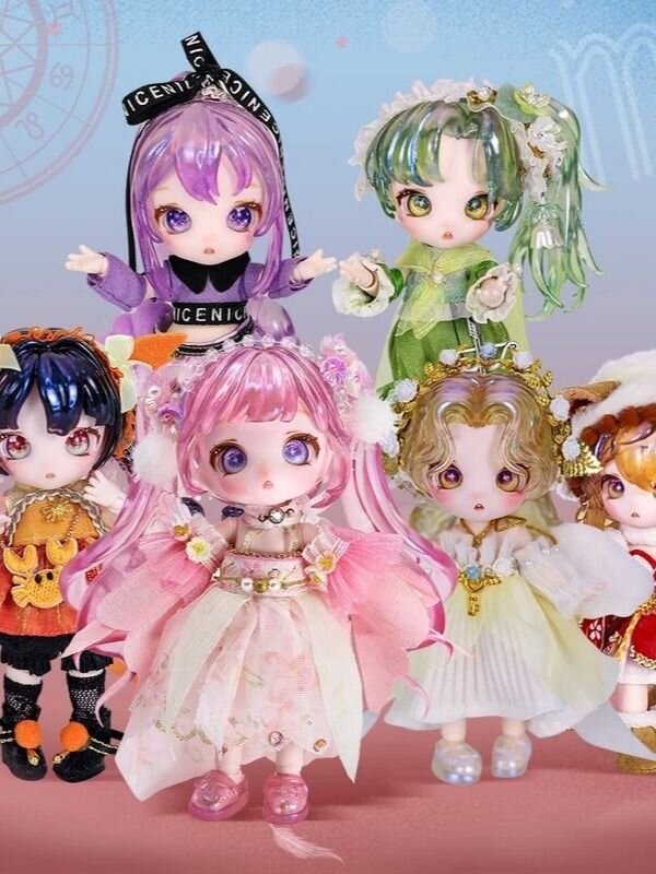 Кукла BJD 1/12 шарнирная Maytree OB11 аниме с одеждой и аксессуарами.(1th слепая коробка 1шт)