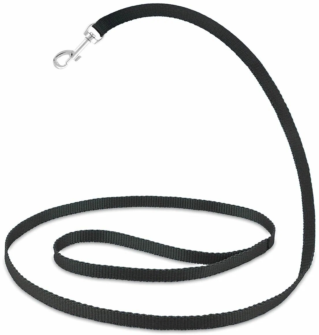 Поводок для собак Saival Standart Лайт, ширина - 1,5 см, длина - 2 м, цвет - черный, 442.022.07