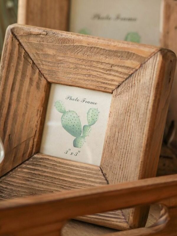 Деревенская ретро-сосновая фоторамка