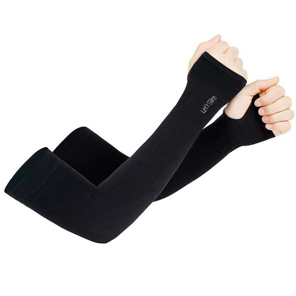 Перчатки с длинными рукавами из дышащего ледяного шелка с защитой от ультрафиолета