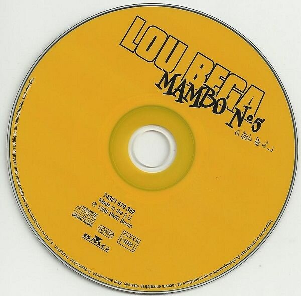 Диск Mambo No.5 (2 Temas) (1 CD) — фото 1