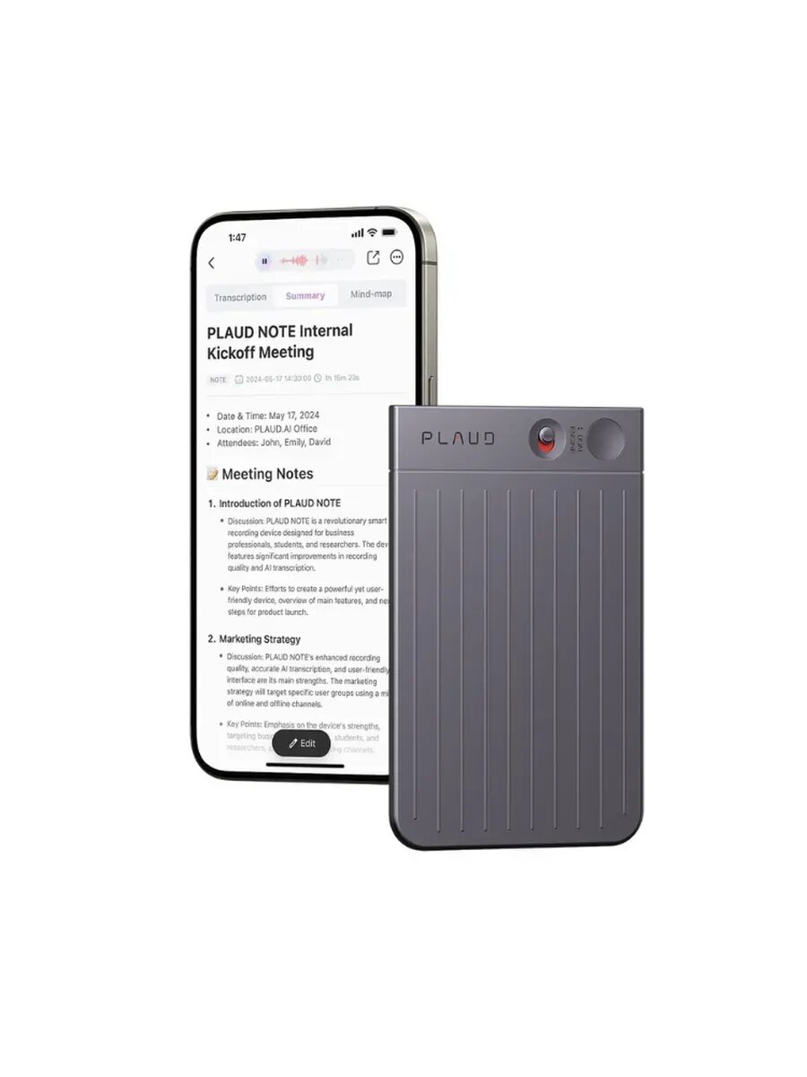 Диктофон Plaud Note с chatgpt 4.0 Black