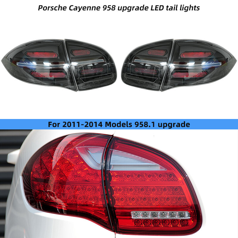 Светодиодные Задние Фонари Porsche Cayenne 958,1 2011-2014, Прозрачный. Цена за:1 комплект арт. Y3947