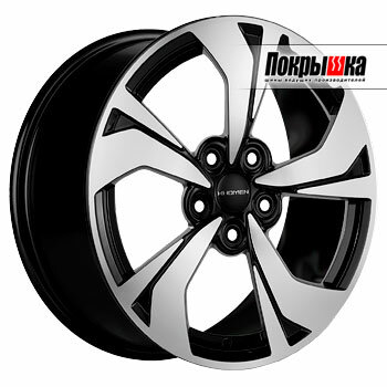 Диски литые Khomen KHW1724 7.0х17/5х108 D54.1 ET40.0, Black-FP
