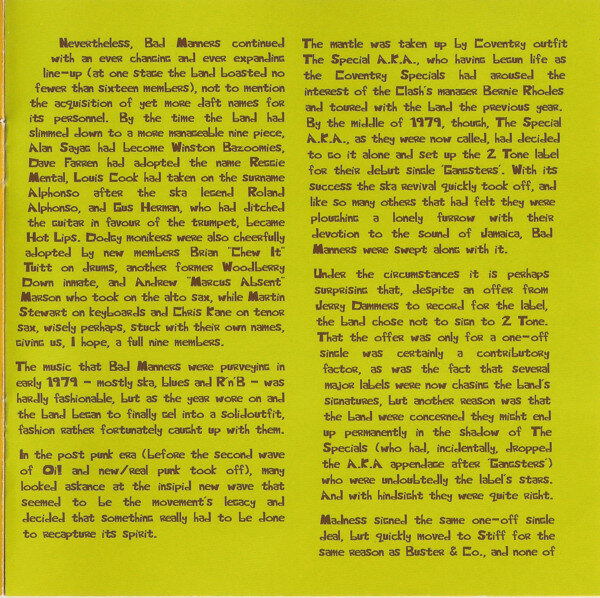 Диск Bad Manners - Anthology (2 CD) — фото 1