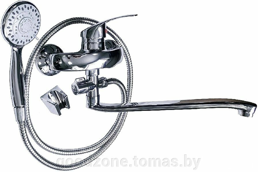 Смеситель для ванны с душем 87108 длинный нос