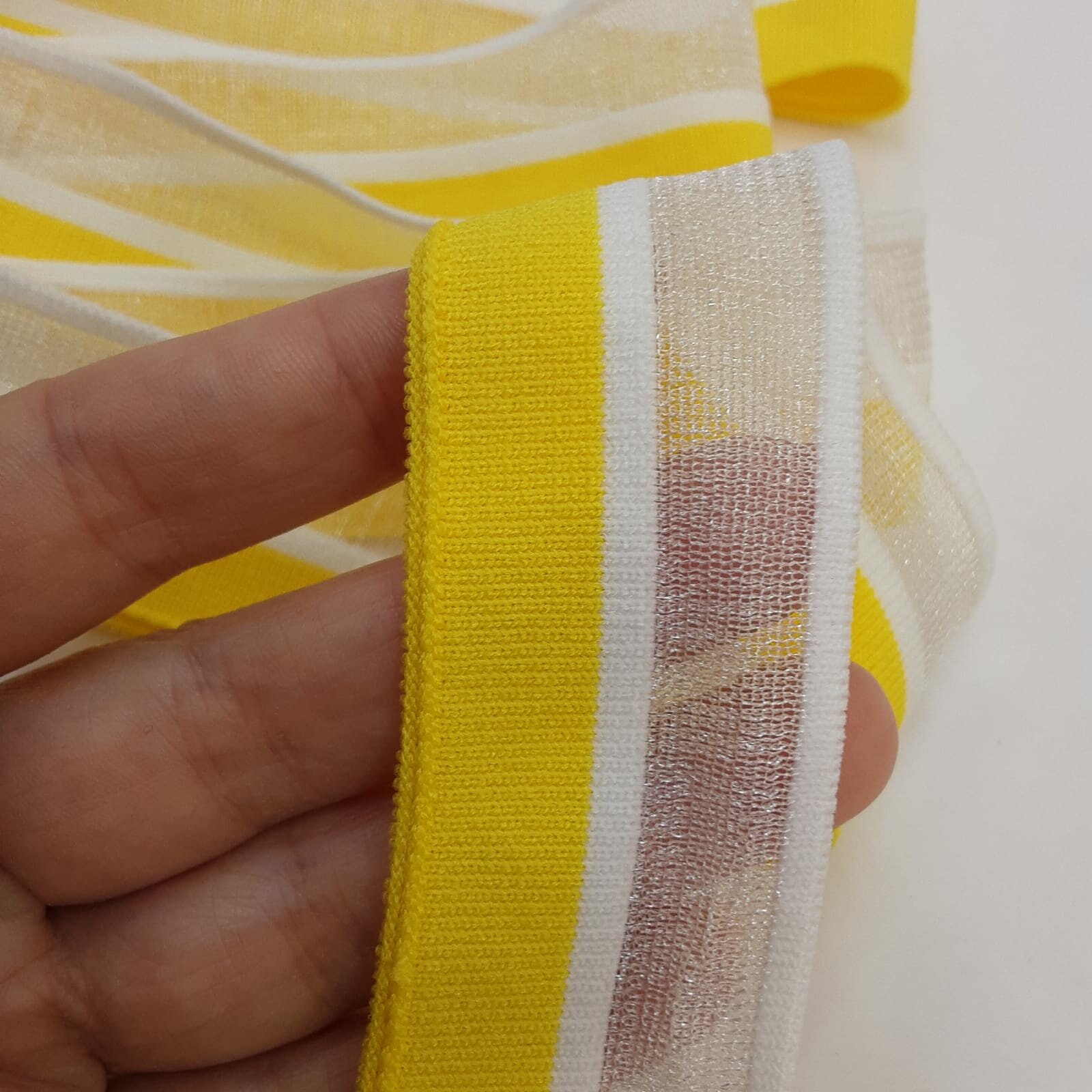 Трикотажный манжет, подвяз, полиэстер, длина 105 см, ширина 35мм,1 шт