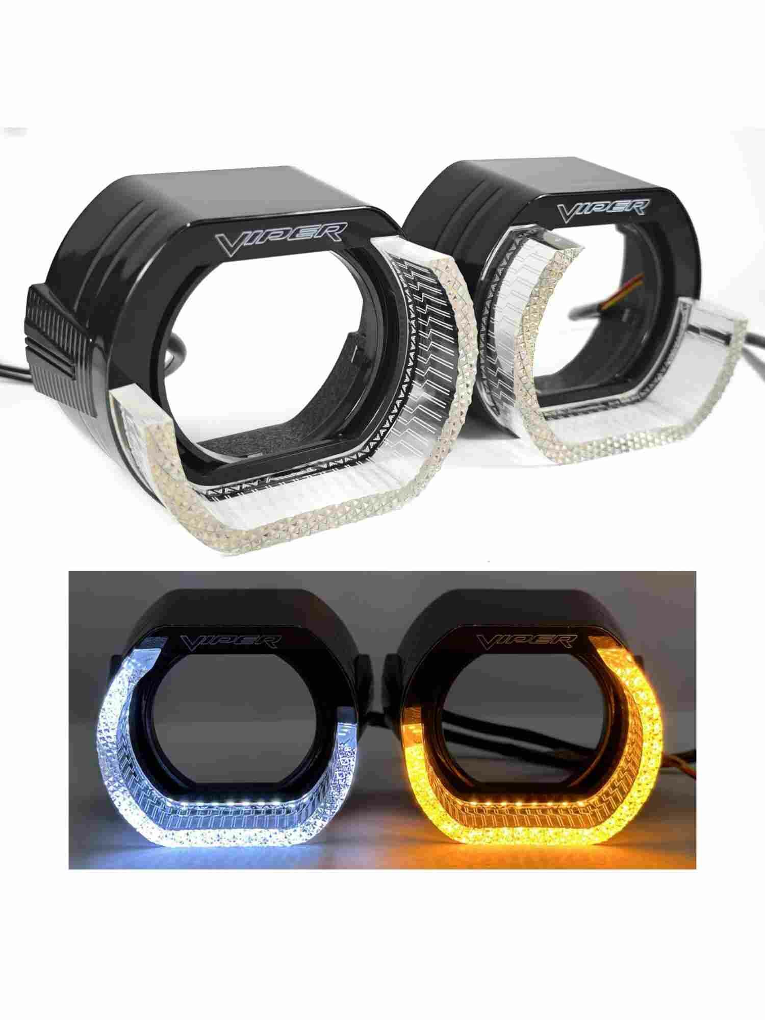 Ангельские глазки I6-VIPER-W 3.0" квадратная маска + поворотник belais #23075