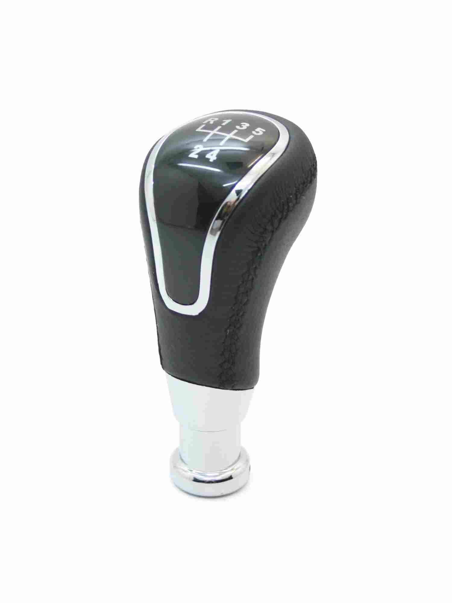 Ручка КПП «VEST» для ВАЗ 2108-15, 2110-12, Приора (хром, экокожа, чёрная строчка) belais #14775