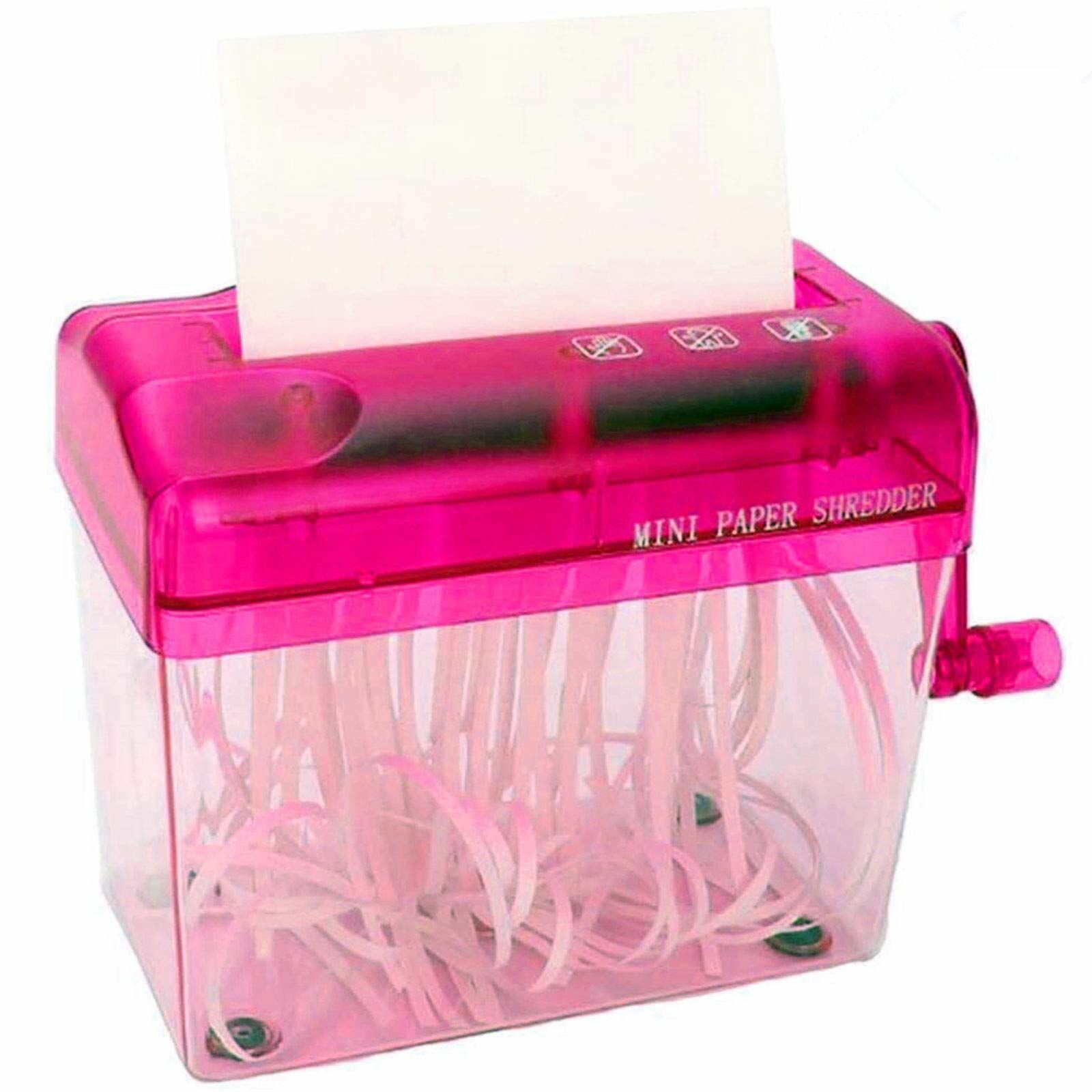 Мини ручной шредер для бумаги и документов 15 листов Портативный настольный инструмент