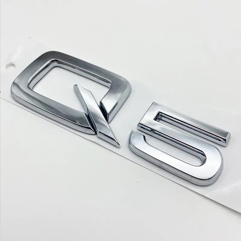 Эмблема с 3D буквами и цифрами для Audi A3 A4 A5 A6 A7 A8 Q2 Q3 Q5 Q7 Автомобильная крышка silve Q5