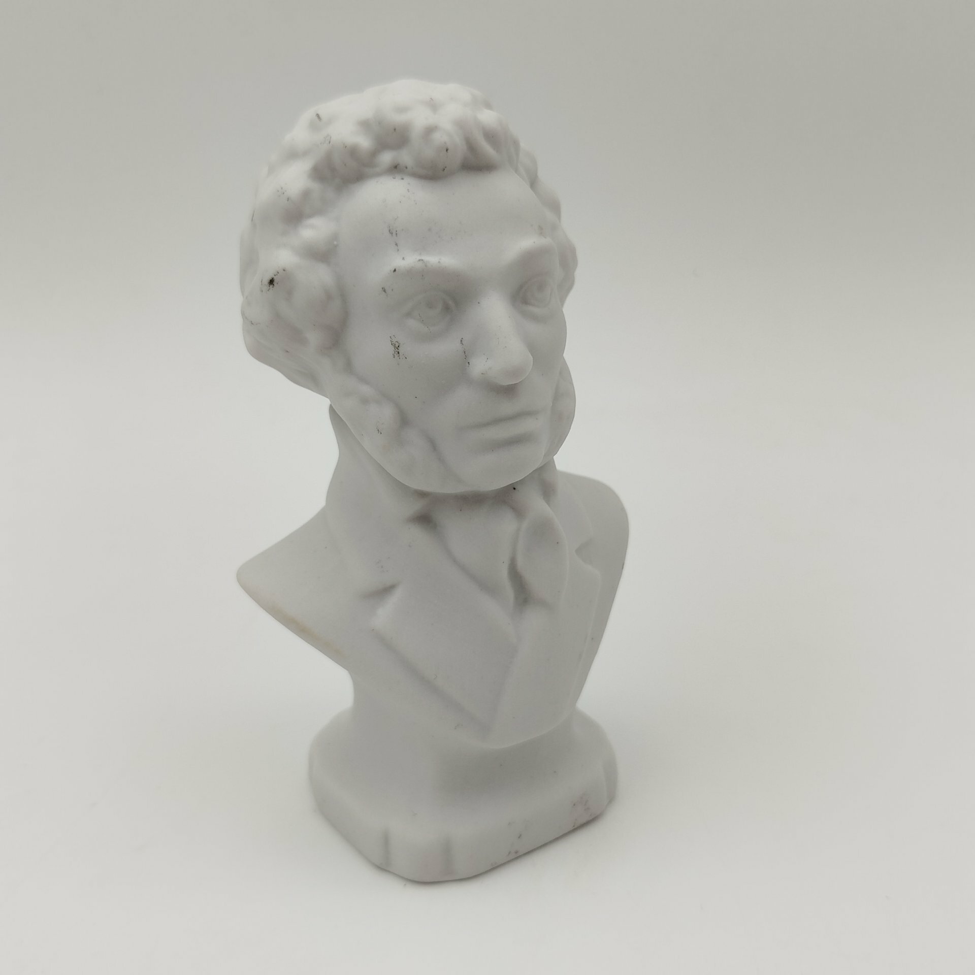 Бюст А. С. Пушкина, фарфор, бисквит, СССР, 1950-1970 гг.