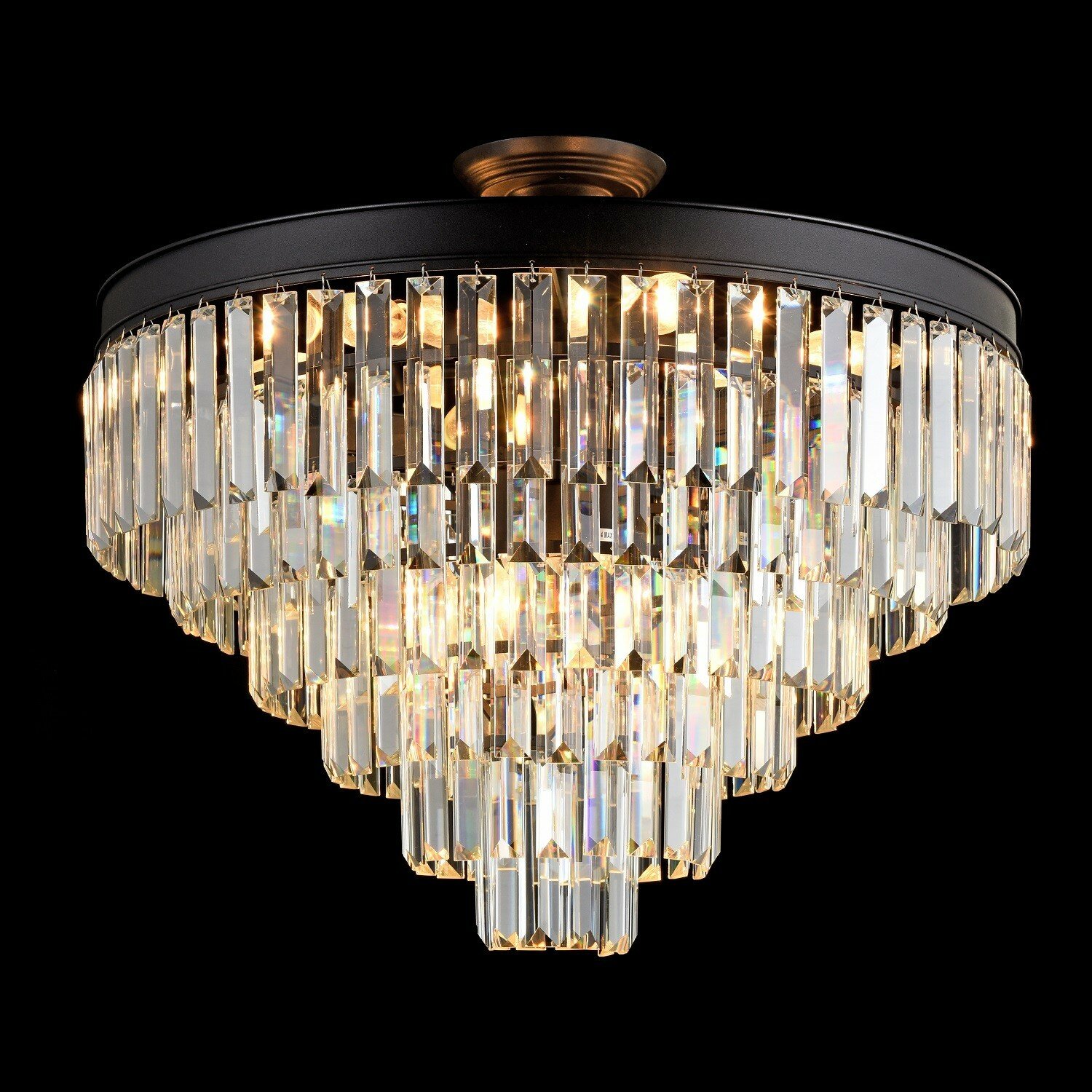 Люстра хрустальная G22022/9GD+BK+CL Gerhort