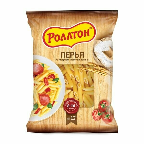 Макароны Перья Роллтон 400гр 4шт