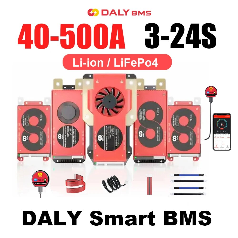 Daly BMS 4S 12V 60A LFP Smart UART — фото 1