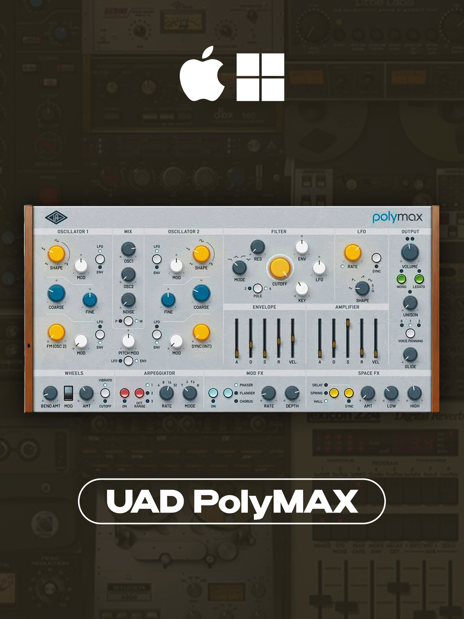 UAD PolyMAX Synth (лицензионный ключ iLok) для macOS & Windows