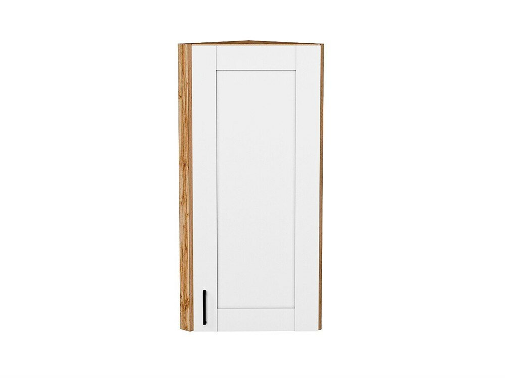 VVT Шкаф верхний торцевой Лофт Дуб Вотан, Super White, 920 В*Ш*Г 920*300*306, фасад МДФ Super White, корпус Дуб Вотан Super White