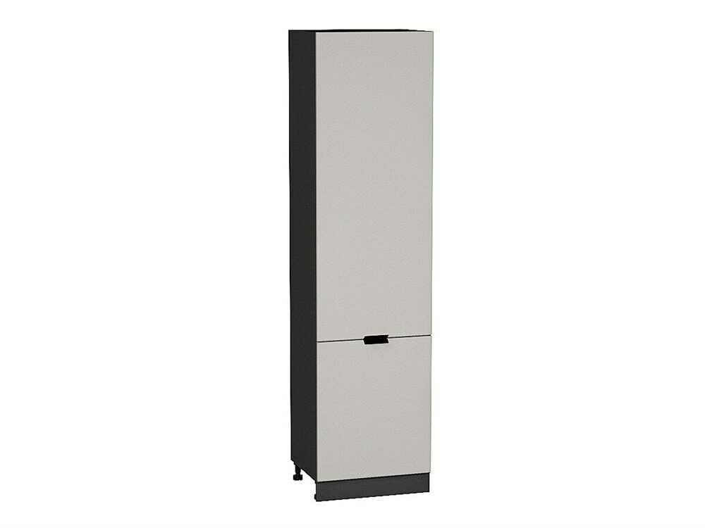 VVT Шкаф пенал с 2-мя дверцами Евро Graphite, Агат, 2340, 600 В*Ш*Г 2336*600*574, фасад МДФ Агат, корпус Graphite Агат