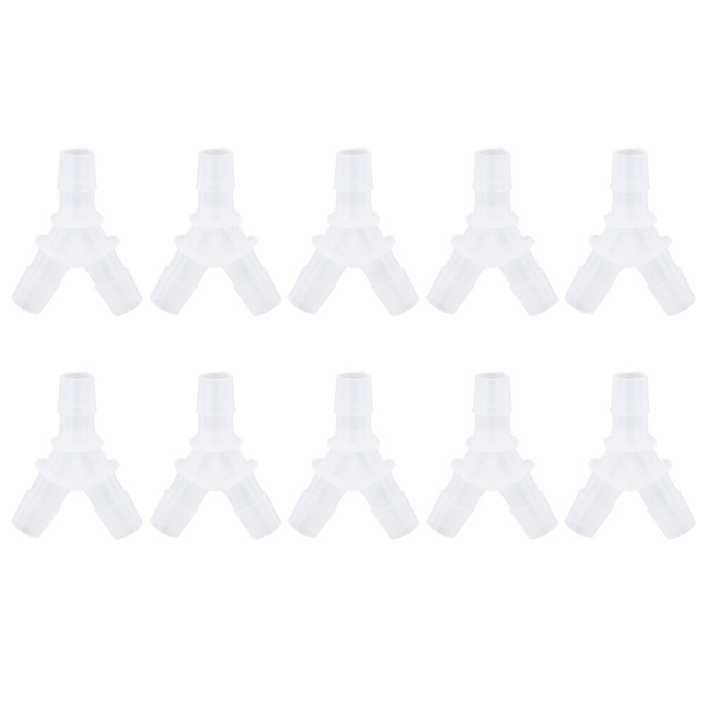 10 шт. мягкие фитинги для шлангов Y-образный разъем для аквариума, воздушный насос, 3-сторонний разъем (3,9 мм)