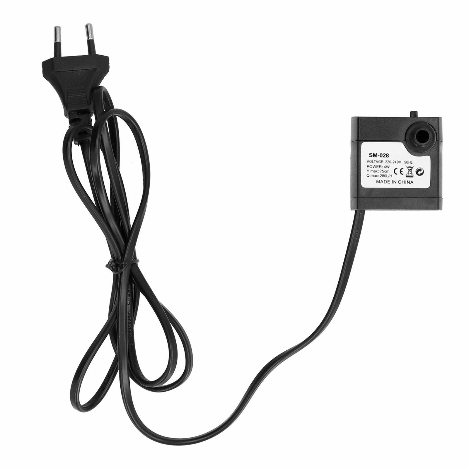 Мини-погружной водяной насос 220 В для циркуляции воды в аквариуме, пруду, фонтане и гидропонике с вилкой 4WEU