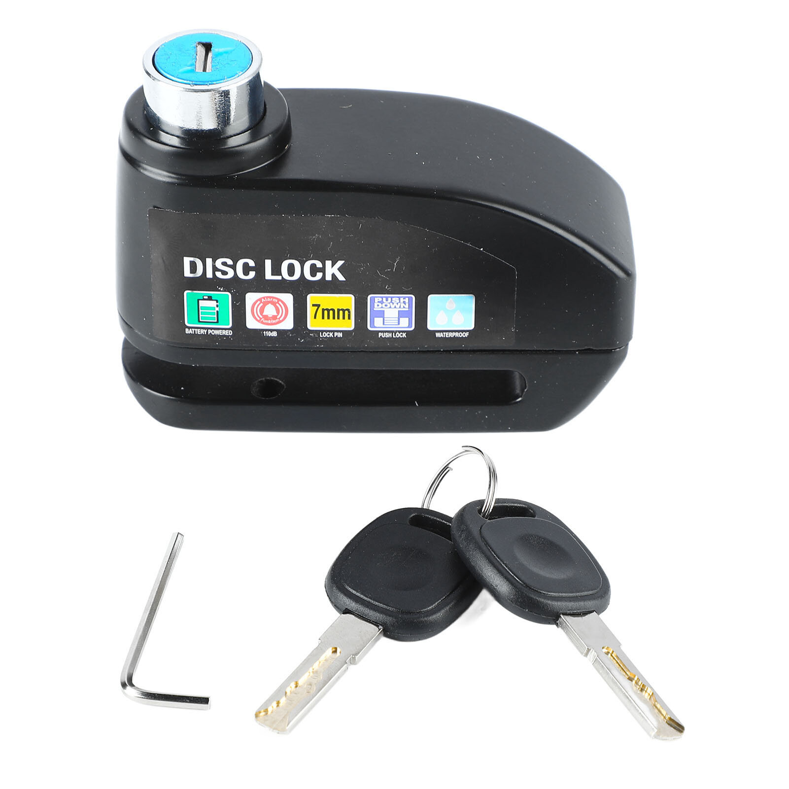 Велосипедная сигнализация с дисковым замком, охранная сигнализация, замок для дискового тормоза, снаряжение для езды на горном велосипеде, электромобили, черный цвет