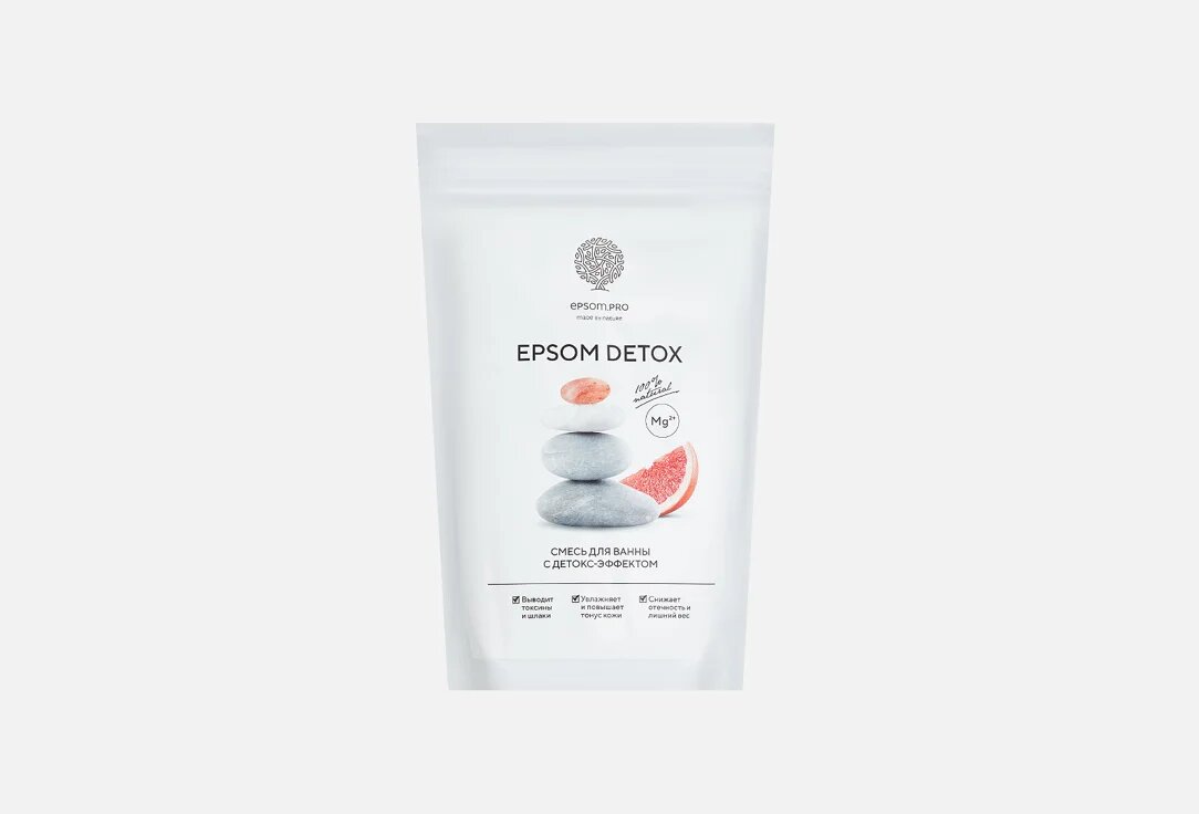 Смесь для ванны с детокс-эффектом Epsom.pro EPSOM DETOX, 1 кг