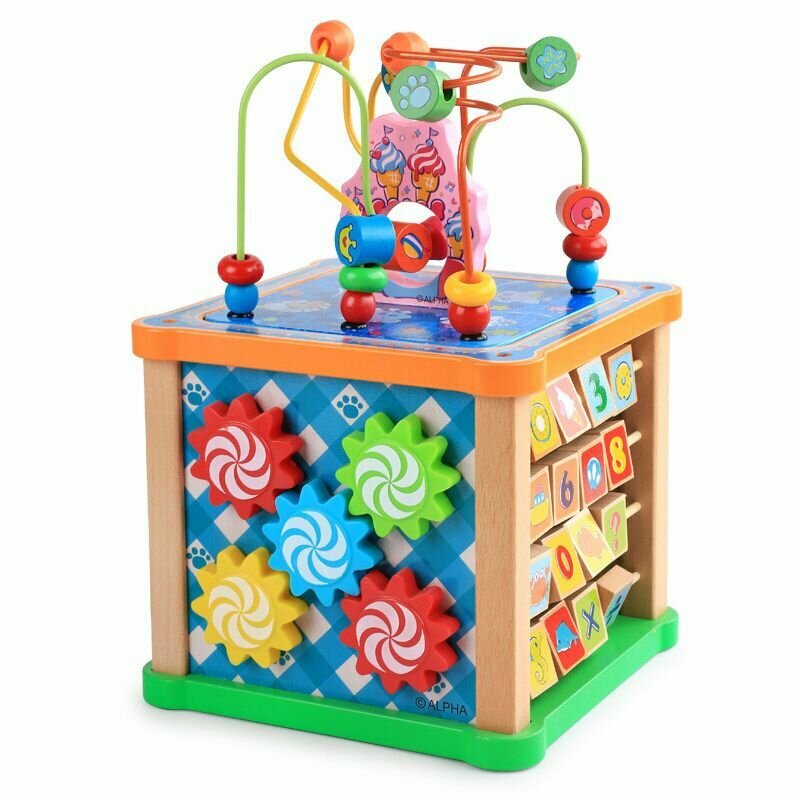 Детский шестиугольный лабиринт, многофункциональные развивающие игрушки, пальчиковые бусы, многоповерхностные игрушки