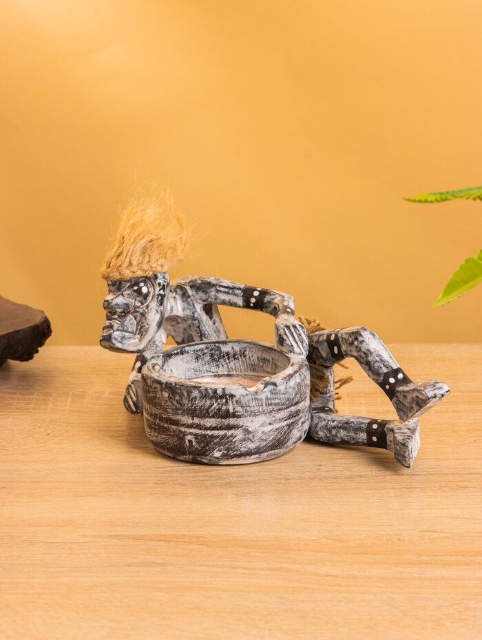 Сувенир Абориген попрошайка, 17×10×8 см, дерево
