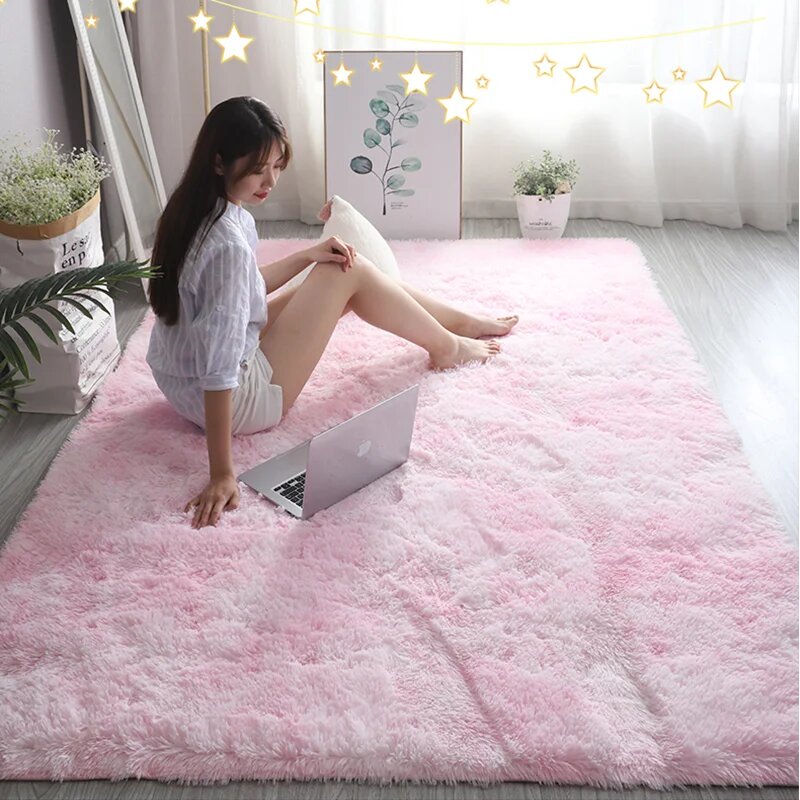 Детский розовый ковер NATURAL KISS для гостиной, light pink, 120x160cm